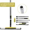 Floor Squeegee Scrubber, Squeegee Broom with 54” Adjustable Handle ...