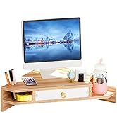 Amazon.com: KUAIYU Double Deck Monitor Riser,Cut Triangle Save Space ...