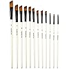 Amazon.com: GETHPEN Angular Paint Brushes Nylon Hair Angled Watercolor ...