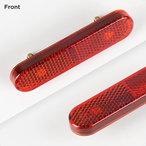 Snapklik.com : Evermotor Reflector For Motorcycle, Red 3.42 Inch Oval ...