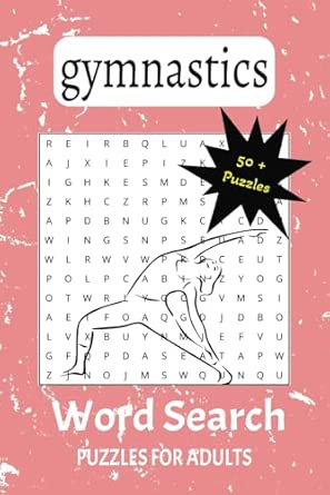 Gymnastics Word Search Puzzle Book: with Easy to Read Print about ...