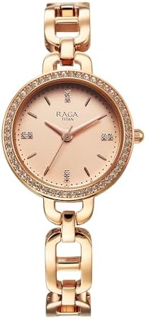 Titan Raga Showstopper Quartz Analog Silver Dial Metal Strap Watch for ...
