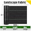Amazon.com : GRASSCLUB 3ft x 300ft Weed Barrier Landscape Fabric Heavy ...