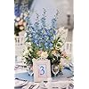 Amazon.com: IPOPU Blue Silk Flowers - 9PCS Artificial Flowers Combo ...