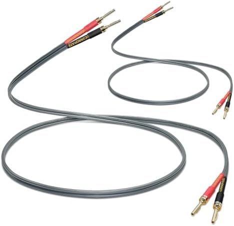 UCINNOVATE Heavy Duty Bi-Wired High-End OFC Speaker Cable 12AWG, 2 Pack ...