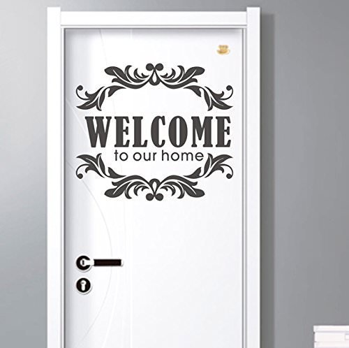 ARWY Welcome Door Sticker Welcome Wall Sticker Welcome Home Door ...