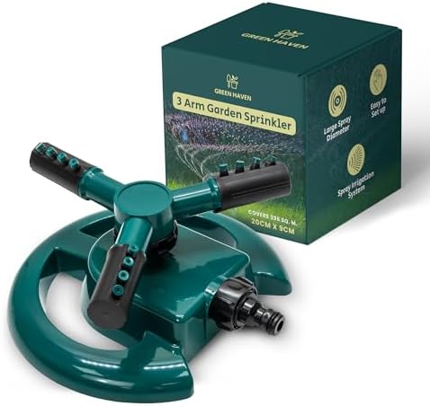 Green Haven 360° Rotating Sprinkler Attachment for Garden Hose ...