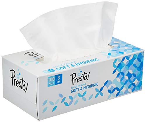 Buy Amazon Brand - Presto! Premium 3 Ply Facial Tissues Carton Box 400 ...