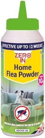 Zero In Home Flea Powder - 300 g. Off-Pet Treatment Controls Fleas and ...