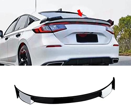 Amazon.com: NINTE Rear Spoiler for 2022 2023 2024 2025 Honda Civic Hatchback ABS Gloss Black ...