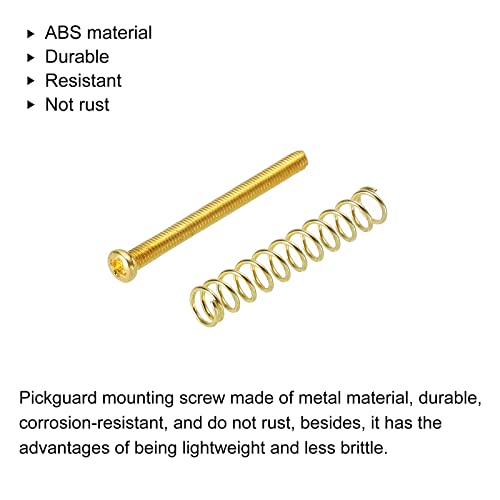 PATIKIL Guitar Pickguard Mounting Screws with Spring M2.5x32mm Thread ...