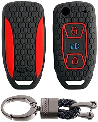 Keycare® Silicone Key Cover and Keychain Compatible for Tata Zest, Bolt ...