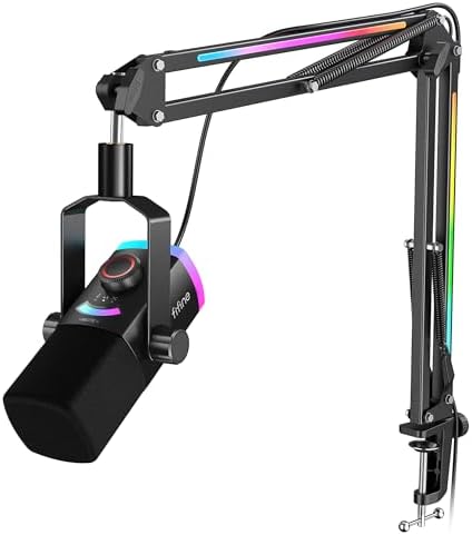 Amazon.com: FIFINE Gaming Microphone Kit, XLR/USB Dynamic PC Microphone ...