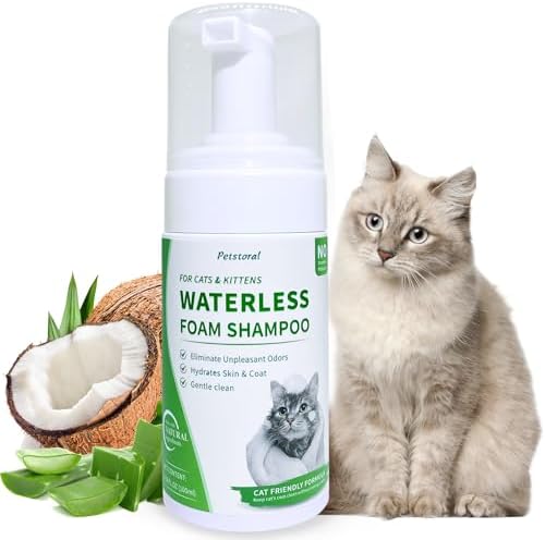 Amazon.com : Petstoral Waterless Cat Shampoo No Rinse Kitten Shampoo ...
