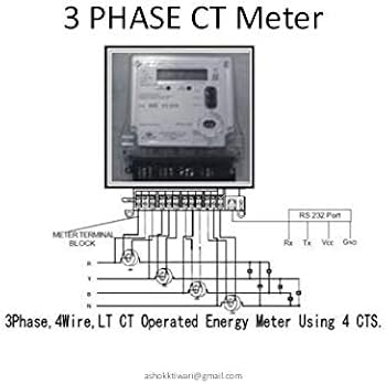 PHASE ENERGY METER CONNECTION WITH CT! CT OPERATED ENERGY, 40% OFF
