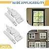 6 Pack Window Sash Locks,Window Latch Cam Action White Window Locks for ...