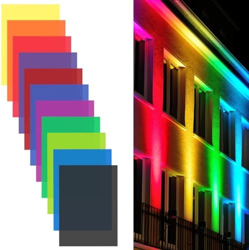 NEEWER 14 Pieces Flash Lighting Gel Filter Kit with 7 Colors - 11x8.6 ...
