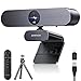DEPSTECH DW50 Pro Webcam 4K, Ultra HD mit Mikrofon, 3-facher Zoom, 1/2.55 Sony Sensor, Duale ...