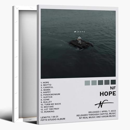 Singer Nf Poster Hope Music Album Cover Poster Canvas Wall Art Prints ...