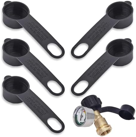 Amazon.com : 5-Pack QCC1 Propane Dust Caps with Strap, Plastic Propane ...