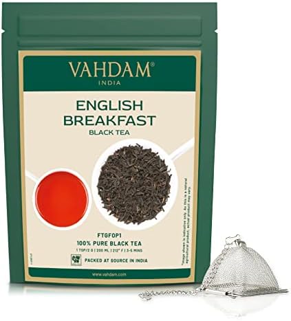 Amazon.com : VAHDAM, Classic English Breakfast (340g) + Pyramid Tea ...