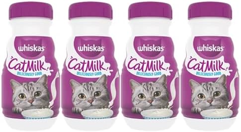 KRISP 6 x 200ml Cat Milk Drink Treat Calcium Protein Healthy Pet Food ...
