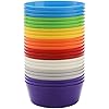 Frcctre 24 Pack Kids Plastic Bowls, 11 Oz Colorful Bowl Set, BPA Free ...