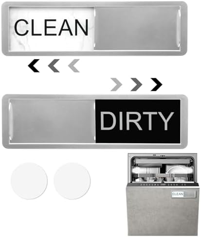 Dishwasher Magnet Clean Dirty Sign Double Sided Strong Kitchen Flip ...