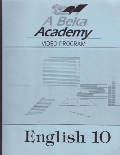 A Beka Academy Video Program: English 10 - VIDEO MANUAL ONLY | Amazon.com.br