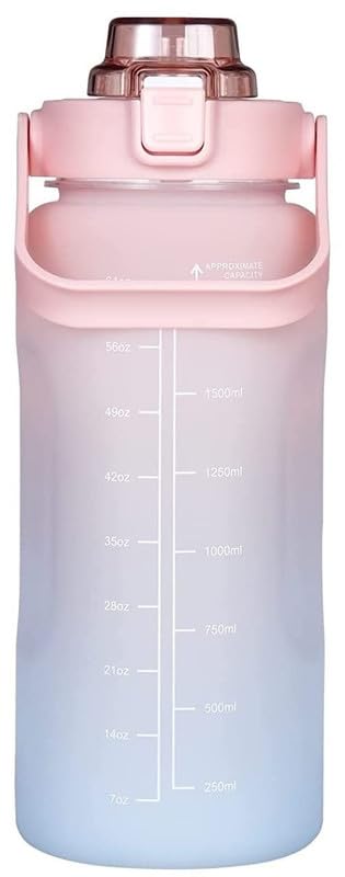 Virtuous Sport Gym 2ltr Water Bottle Motivational 2000 ml Water Bottle ...