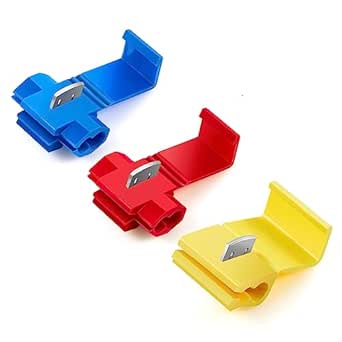 Chanzon 140pcs Scotch Lock Quick Splice Wire Connectors Snap Kit for 22 ...