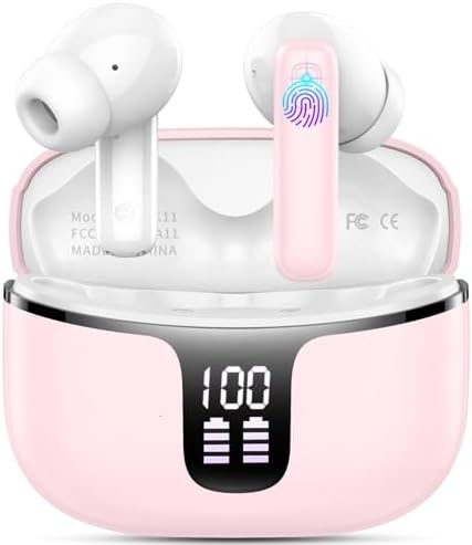 Renimer Bluetooth Kopfhörer, Kopfhörer Kabellos Bluetooth 5.3 mit 4 ENC ...