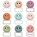 Amazon.com: Whaline 135Pcs Boho Smile Face Name Tag Stickers 9 Designs ...