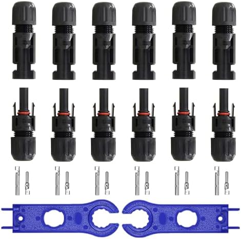 Amazon.com: HETECH Solar Connectors Male/Female 1000V 30A IP67 ...