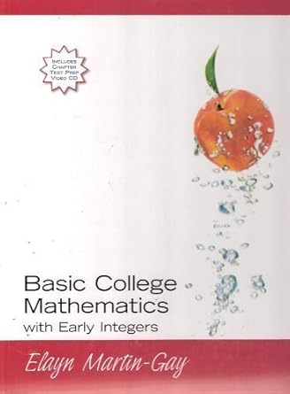 Basic College Mathematics Early Integers (Hard Cover) - Basic College ...