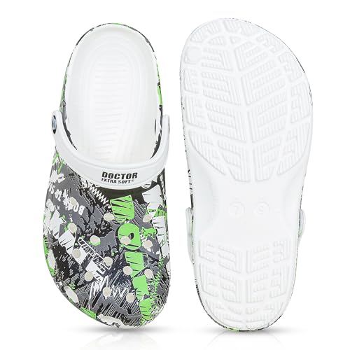 DOCTOR EXTRA SOFT Men's Classic Graphic Casual Clogs /Sandals with ...