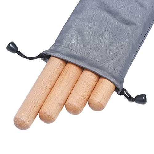 Snapklik.com : 2 Pairs Classical Wood Claves Musical Percussion ...