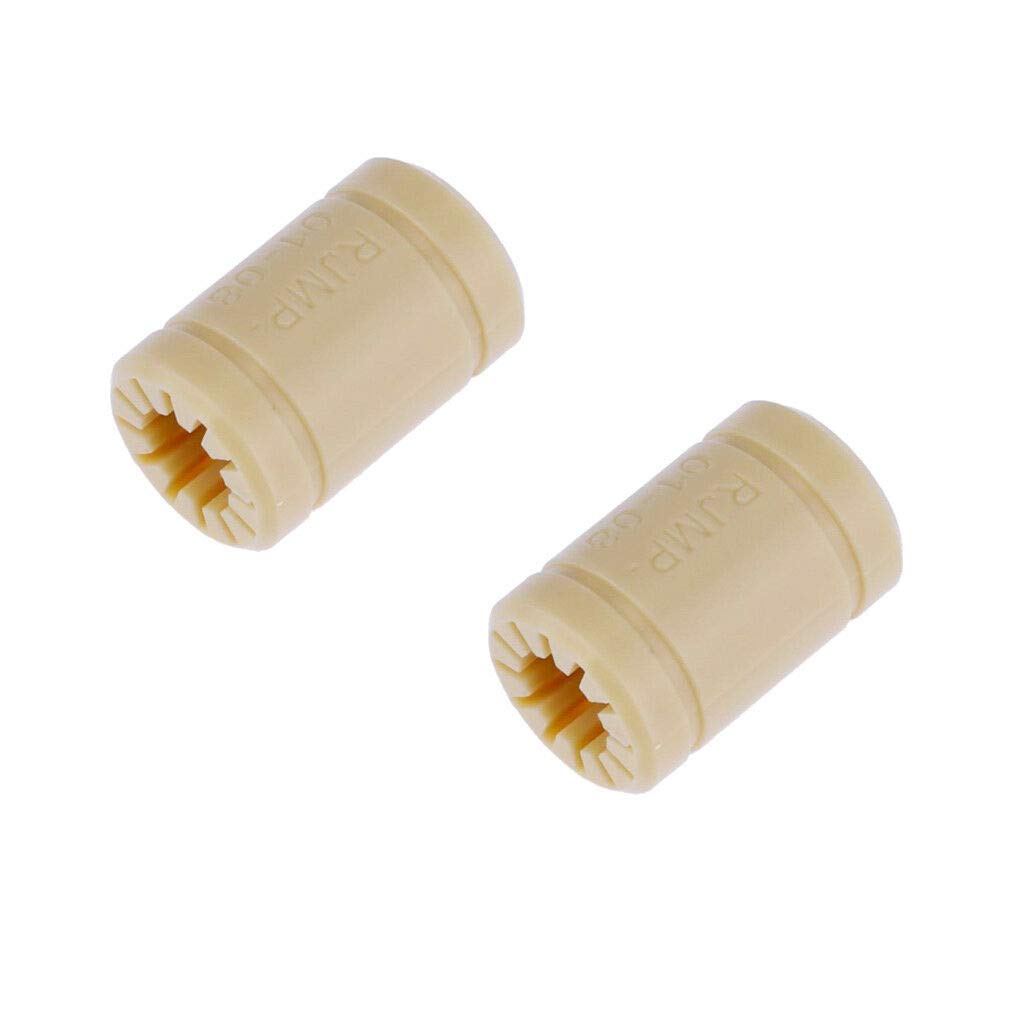 WHIZZO 2x Solid Polymer LM8UU 8mm Linear Ball Bearing Bush Parts for 3D ...