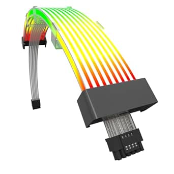 Sirlyr RGB 12VHPWR Cable,16 Pin GPU Cables,PCIE 5.0 PSU Extensions Male ...