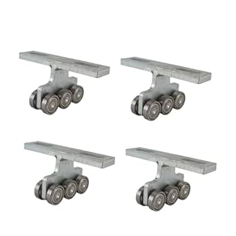 6 Wheel T Trolley Assembly, 4 Pcs Iron and S45C Carbon Steel T Type ...