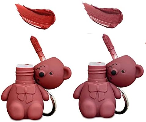 Amazon.com : Cicorfu 2 in 1 Key Chain Bear Lipstick, Mist Matte Velvet ...