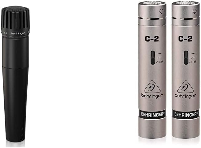 Amazon.com: Behringer SL75C Dynamic Cardioid Microphone C-2 (2) Matched ...