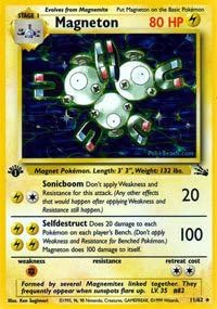 Amazon.com: Pokemon - Magneton (11) - Fossil - Holo : Toys & Games