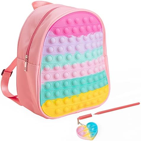 Amazon.com: Pop It Backpack - pop it book bag for girls -girl gift-kids ...
