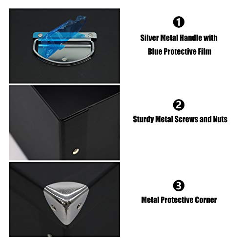 Guozi Collapsible Storage Box Decorative Memory Box With Lid And Metal Reinforced Corners