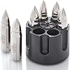 Amazon.com: Whiskey Stones Bullets with Base - Silver XL Whiskey Ice ...