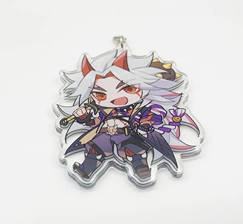 YJacuing Genshin Impact Cute Acrylic Keychain Figure, Arataki Itto ...