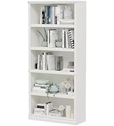 Amazon.com: Bevfint 43 in Tall Bookcase, 3-Tier Bookshelf Open Storage ...