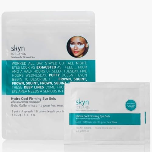 Amazon.com: Skyn Iceland Hydro Cool Firming Under Eye Patches. Eye Gel ...