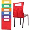 Sutowe 6Pcs Classroom Chair Pocket Organizer with Student Name Tag ...